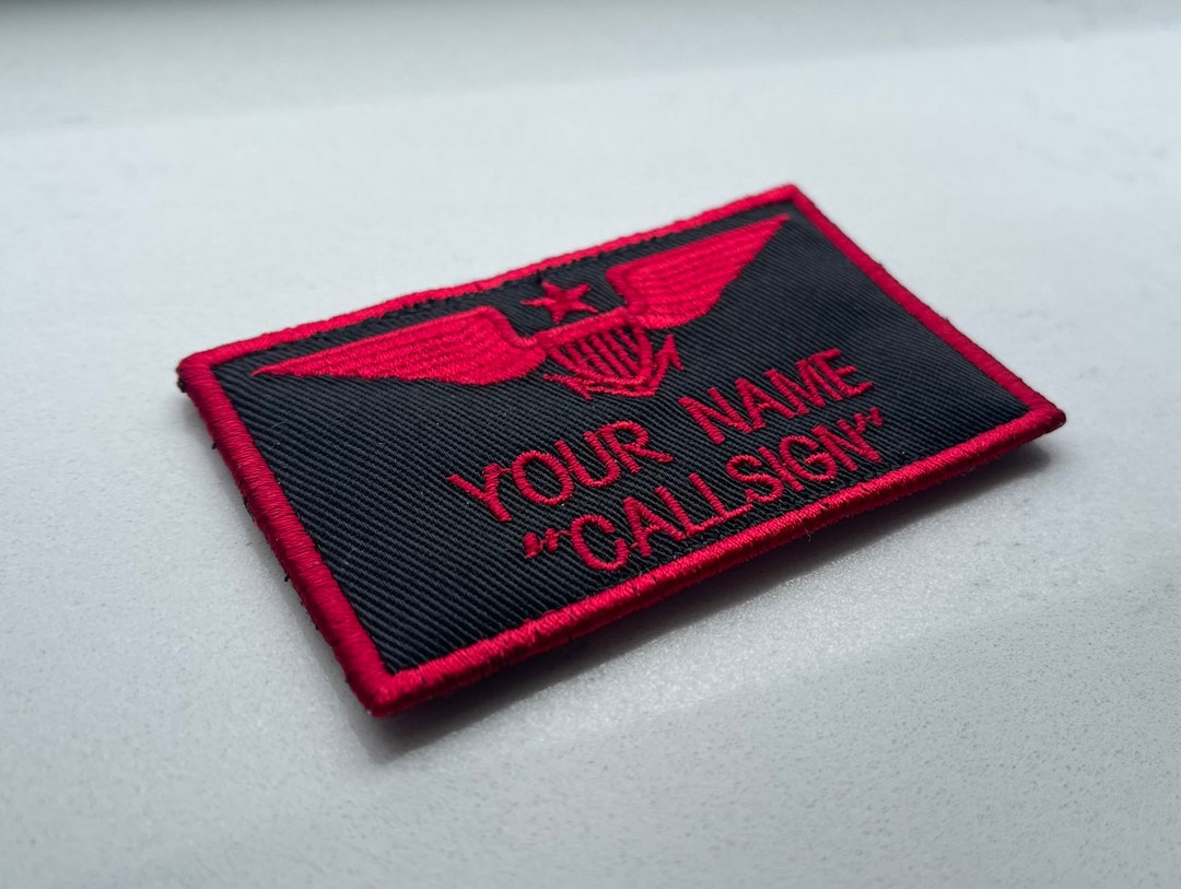 Custom Name Patch - Top Gun Style / Fighter Pilot - Etsy
