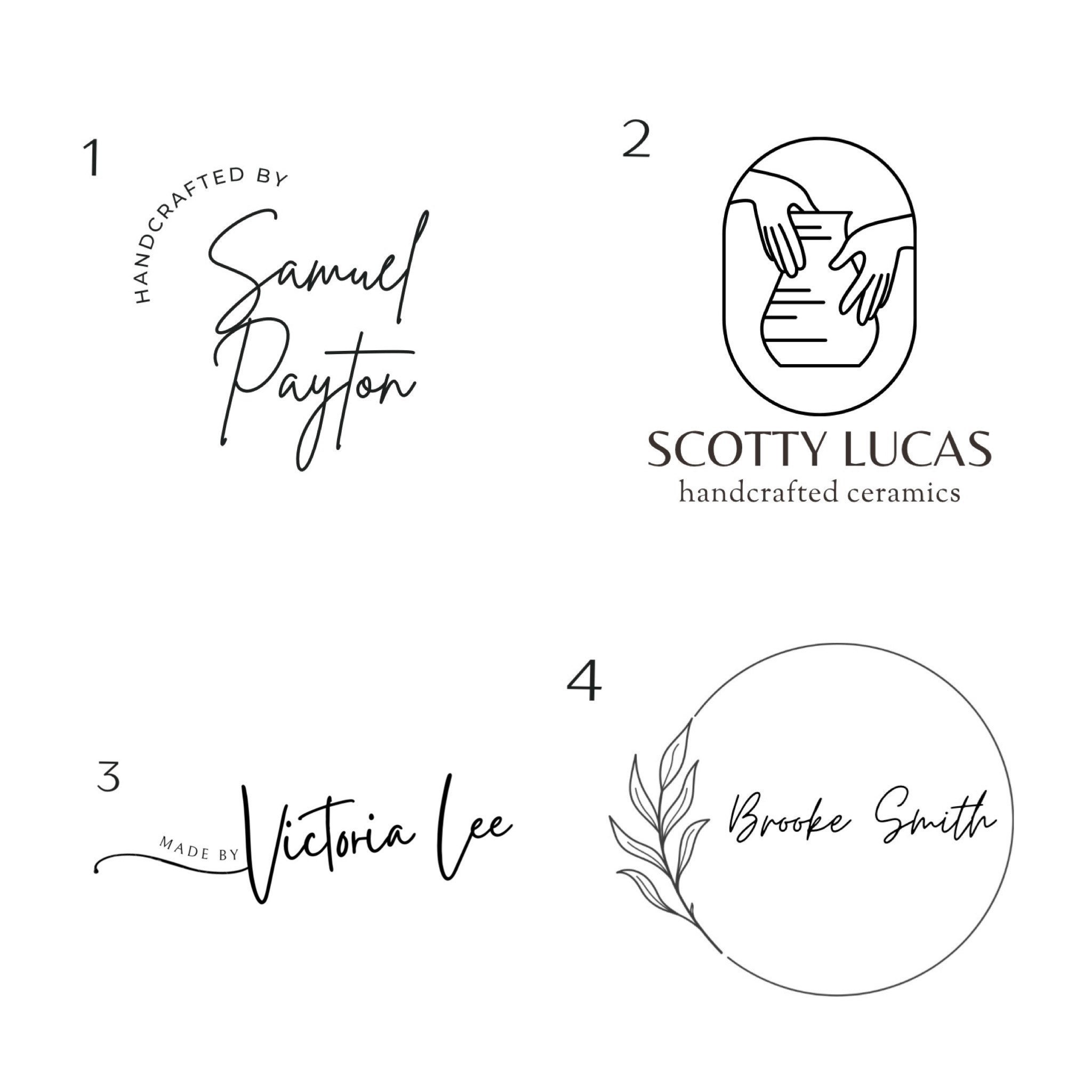 Pottery Stamp, Ceramics Stamp, Logo Stamp, Personalized Pottery Stamp ...