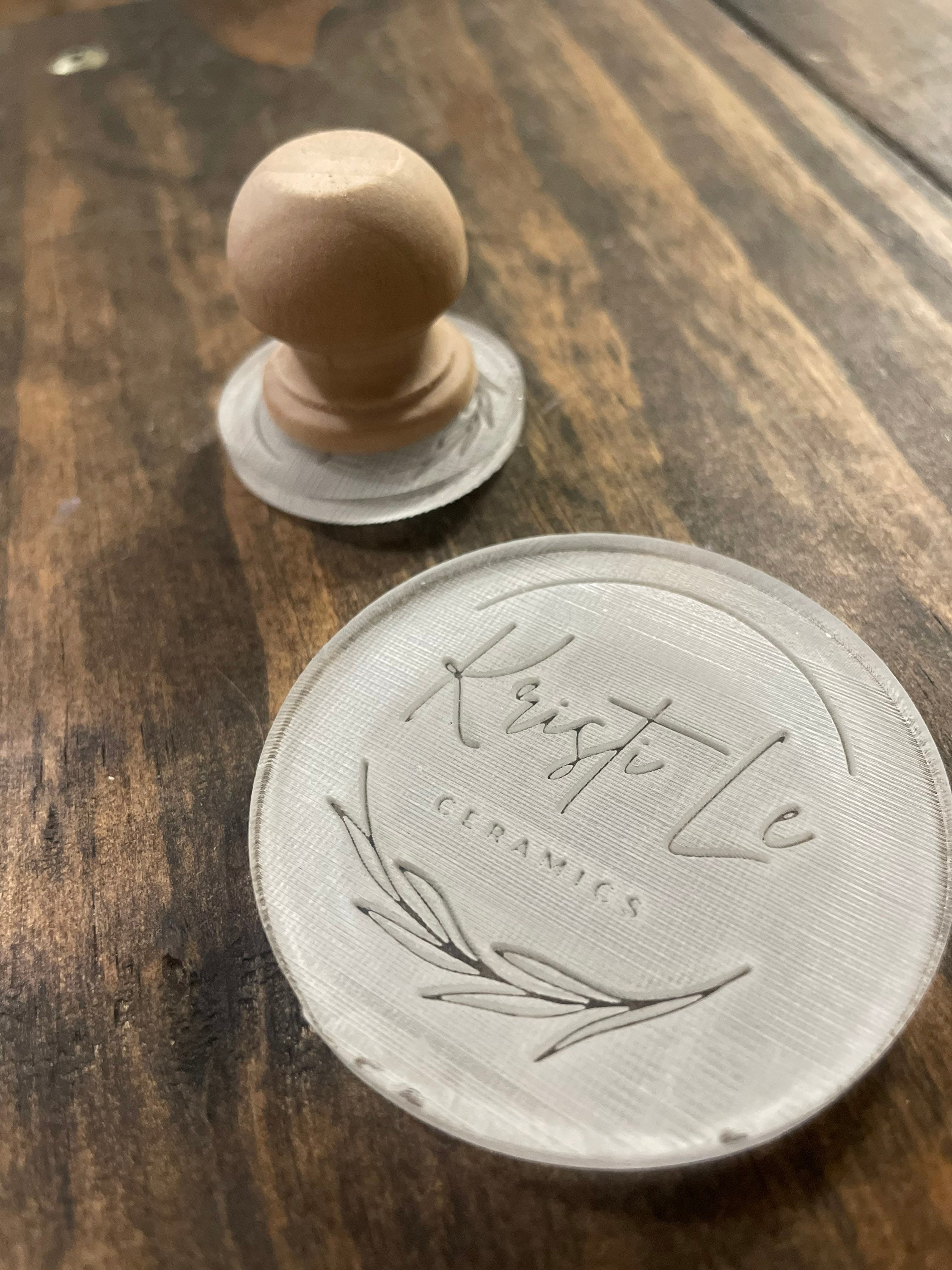 Pottery Stamp, Ceramics Stamp, Logo Stamp, Personalized Pottery Stamp ...