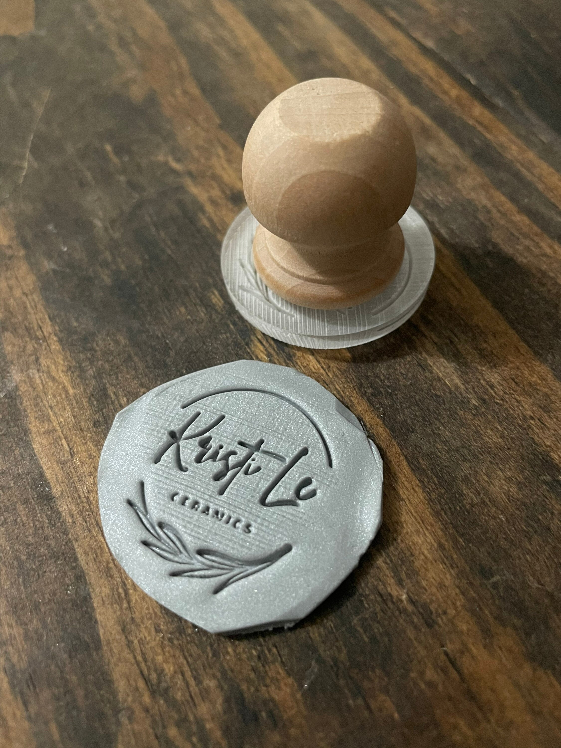 Pottery Stamp, Ceramics Stamp, Logo Stamp, Personalized Pottery Stamp ...