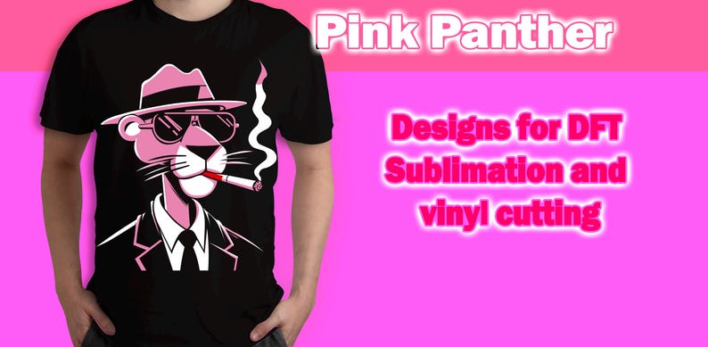 Pink Panther T-shirt Designs - Etsy