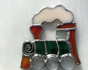 Train Stained Glass Pattern - Etsy