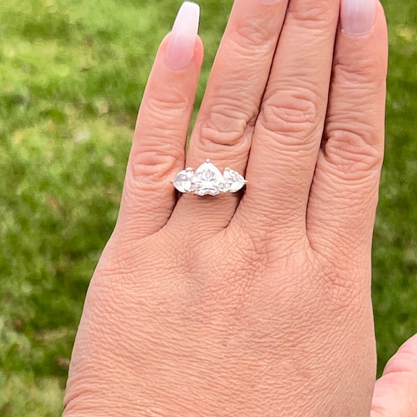 Heart Cut Ring - Etsy