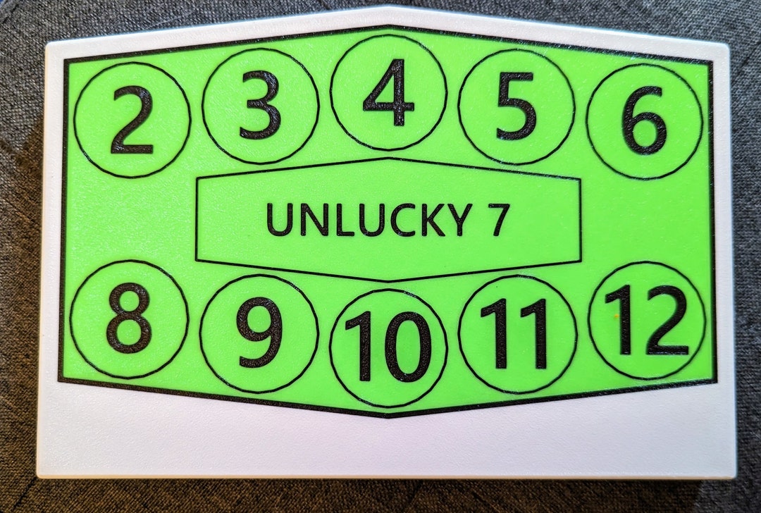 Unlucky 7 Board Game - Etsy