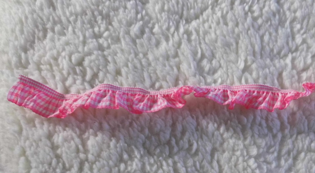 Elastic Band Ruffle Ribbon Rubber Vichy Check Border - Etsy