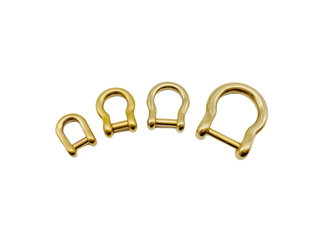 Solid Brass Hoof Screw D Ring Hook Leather Craft - Etsy