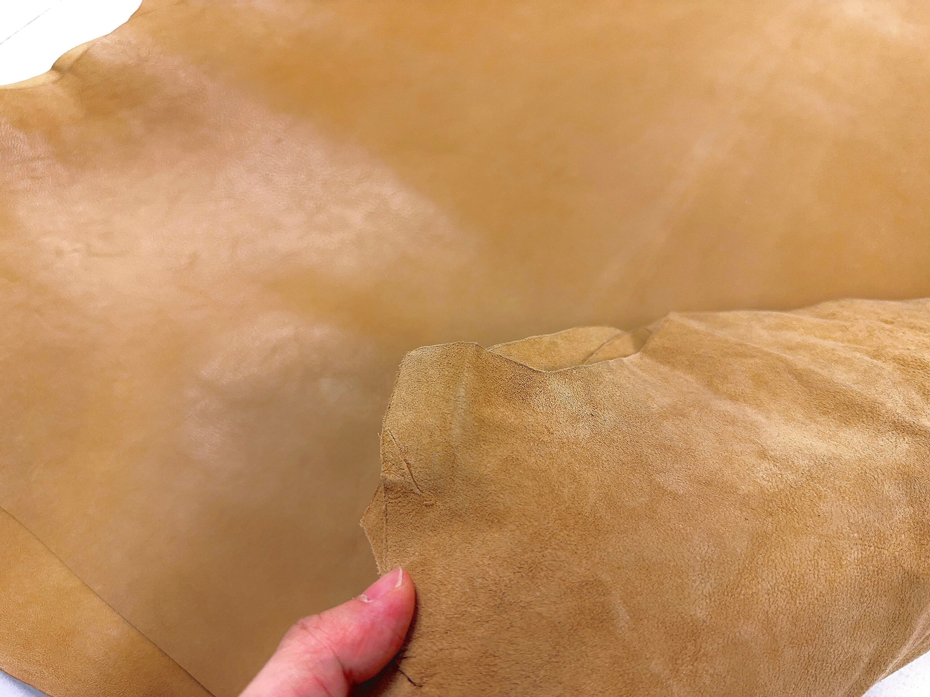 1mm Veg Tanned Suede Sheepskin Light Tan Whole Hide - Etsy UK