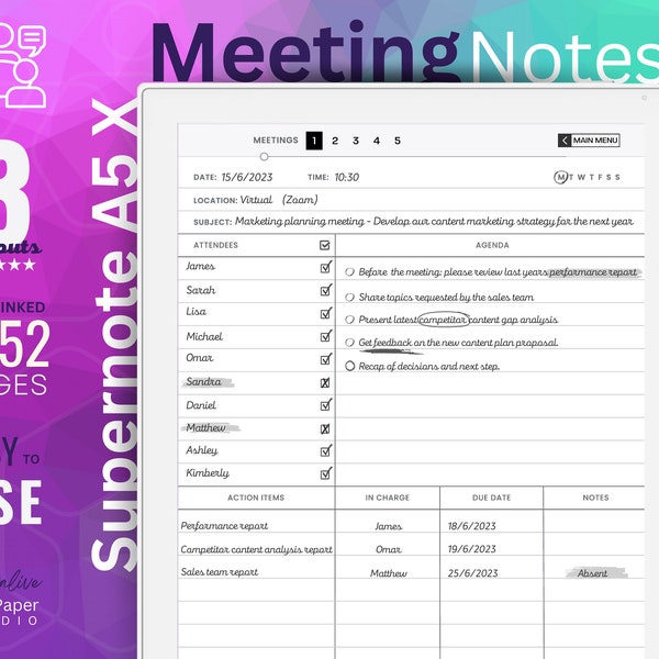 Supernote Notes - Etsy