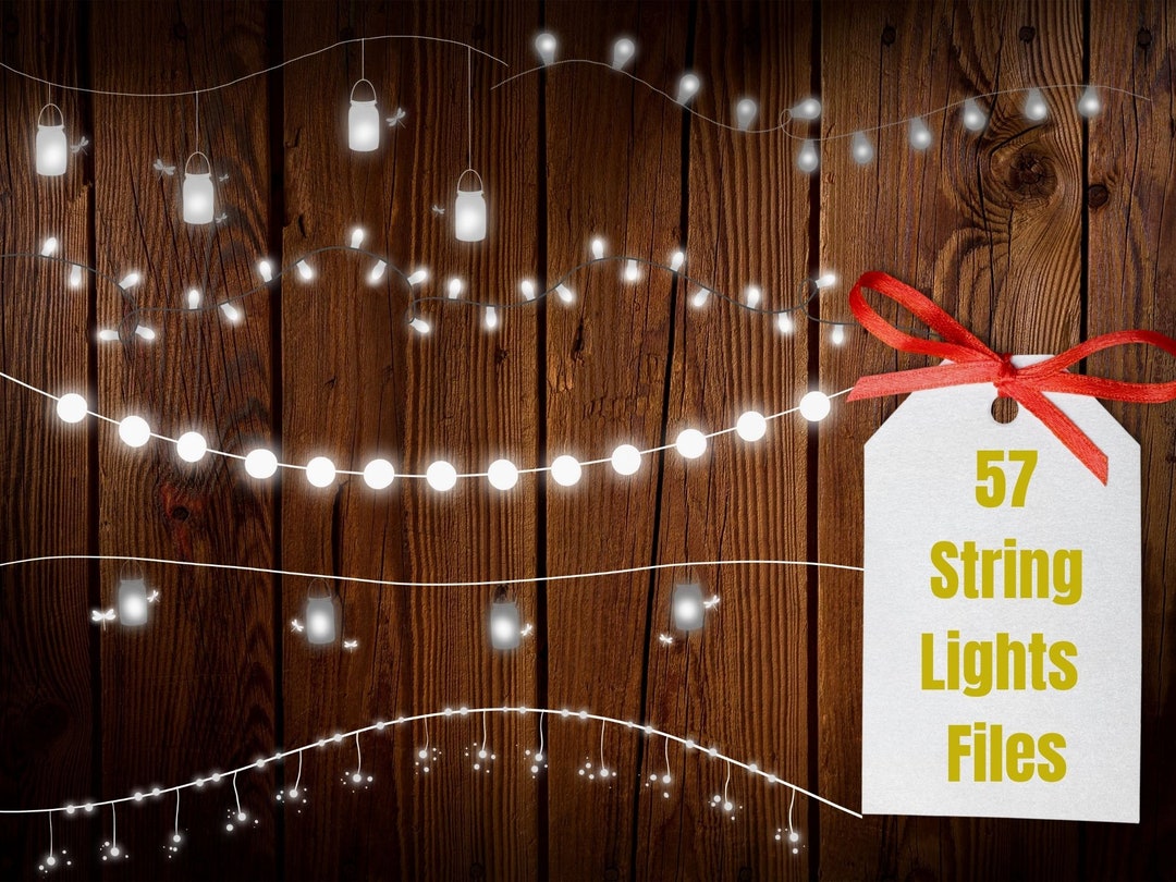 String Hanging Lights, String Lights Png, Lights Clipart, Fairy Lights ...
