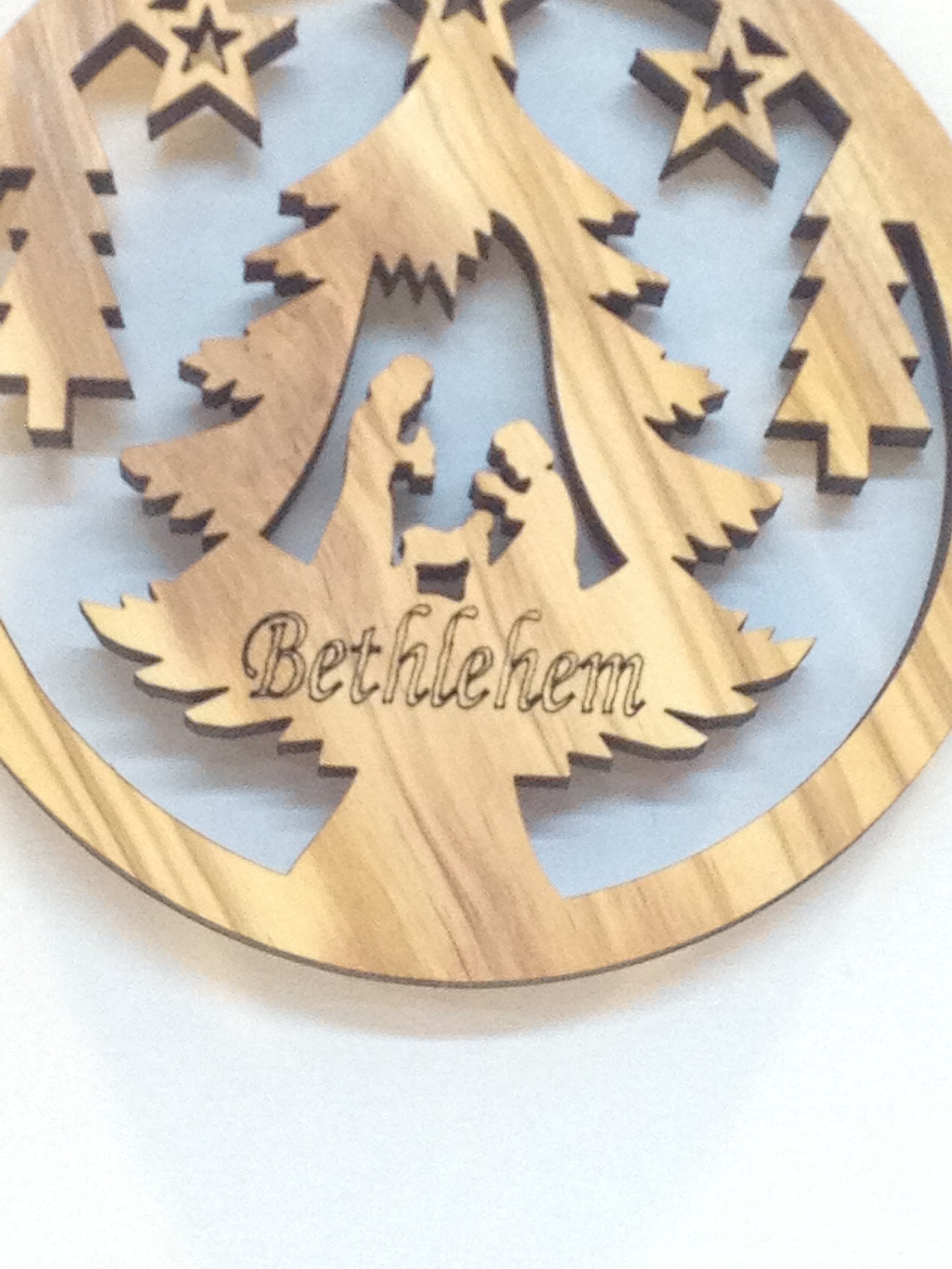 Olive Wood Christmas Ornaments Large - Etsy