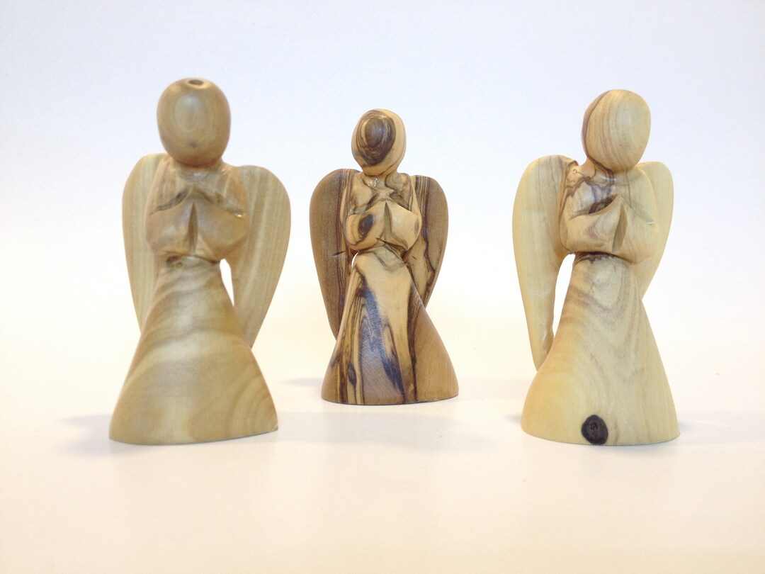 Olive Wood Angels - Etsy