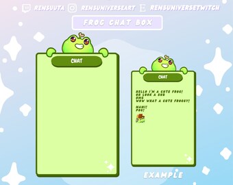 Cute Chat Box Twitch - Etsy