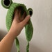 Cute Frog Earmuff: Crochet Hat Frog Eyes, Knit Earwarmer Headband - Etsy