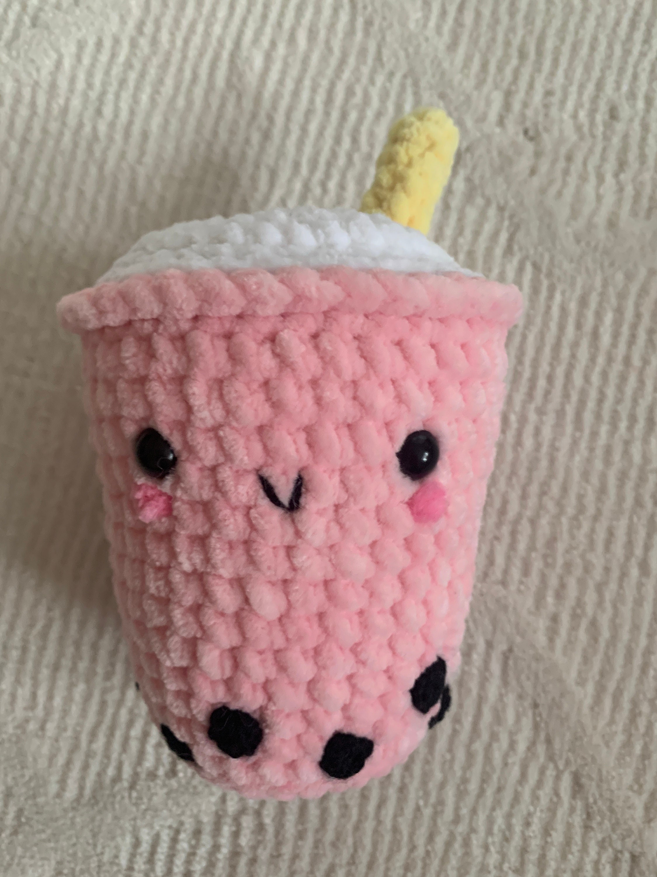 Crochet Boba Tea, Bubble Tea, Amigurumi Boba Milk Tea - Etsy
