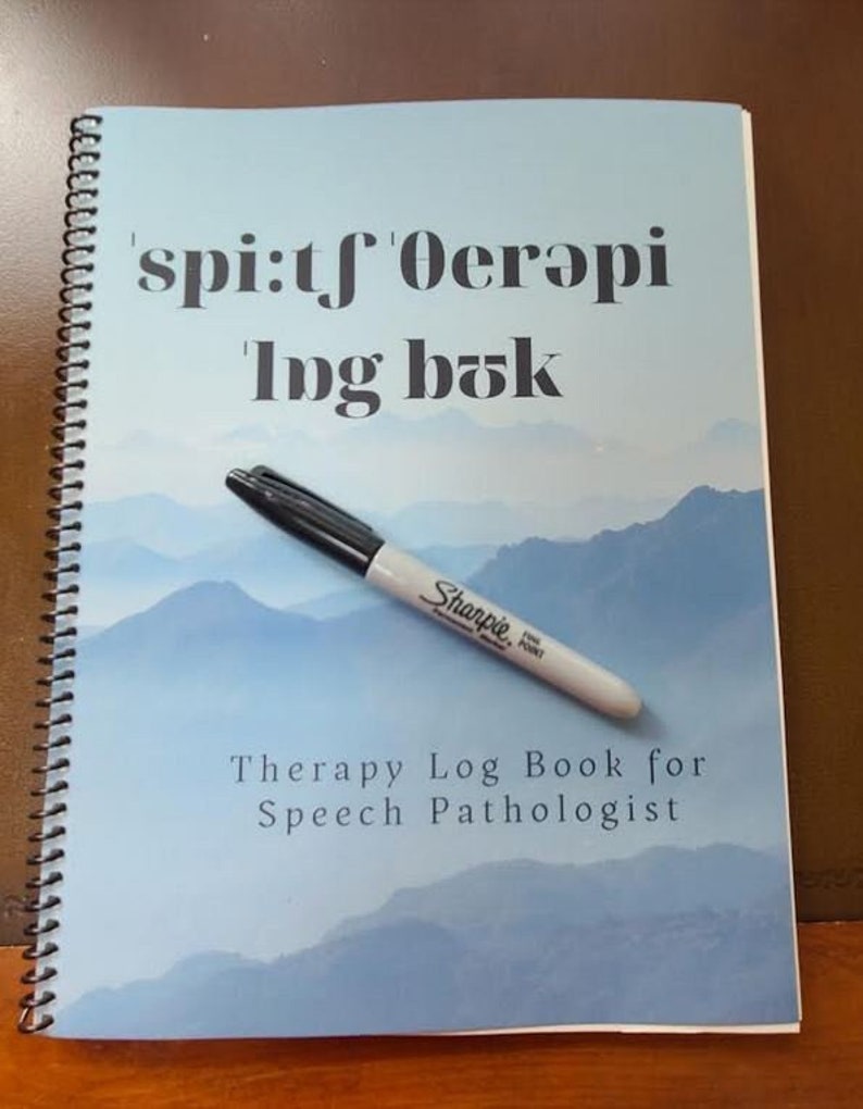 Spiral Bound Speech Therapist Log Book - Etsy