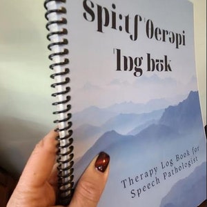 Spiral Bound Speech Therapist Log Book - Etsy