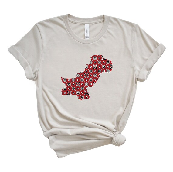 Pakistani Ajrak T-shirt Map T-shirt - Etsy
