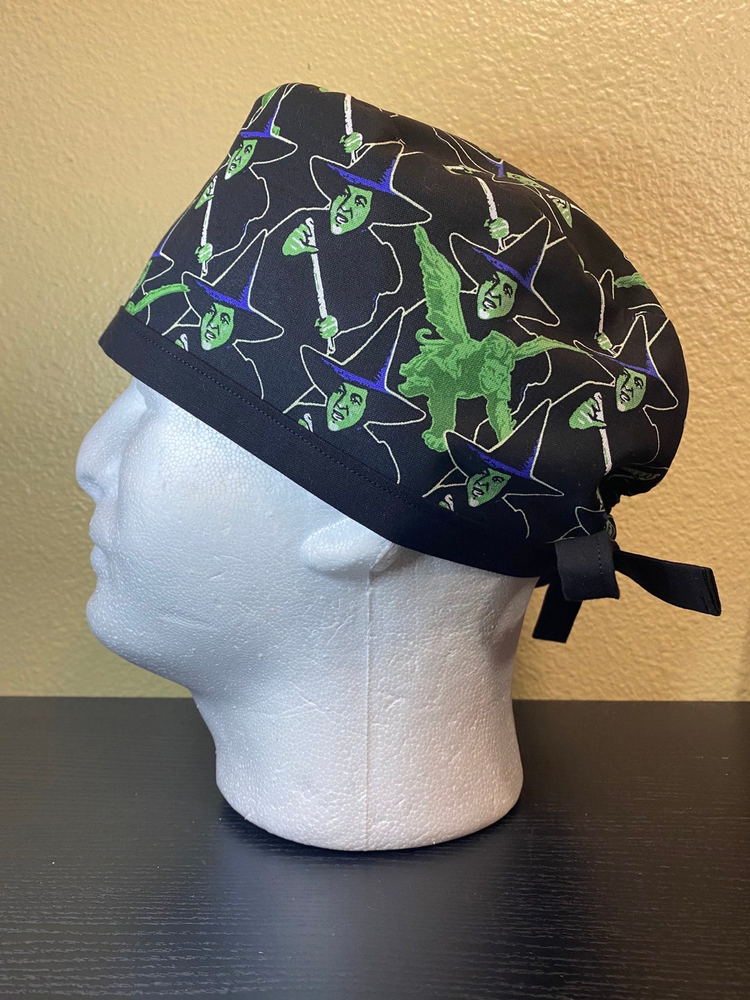 Wizard of Oz Wicked Witch Pixie Scrub Cap Halloween Cap - Etsy