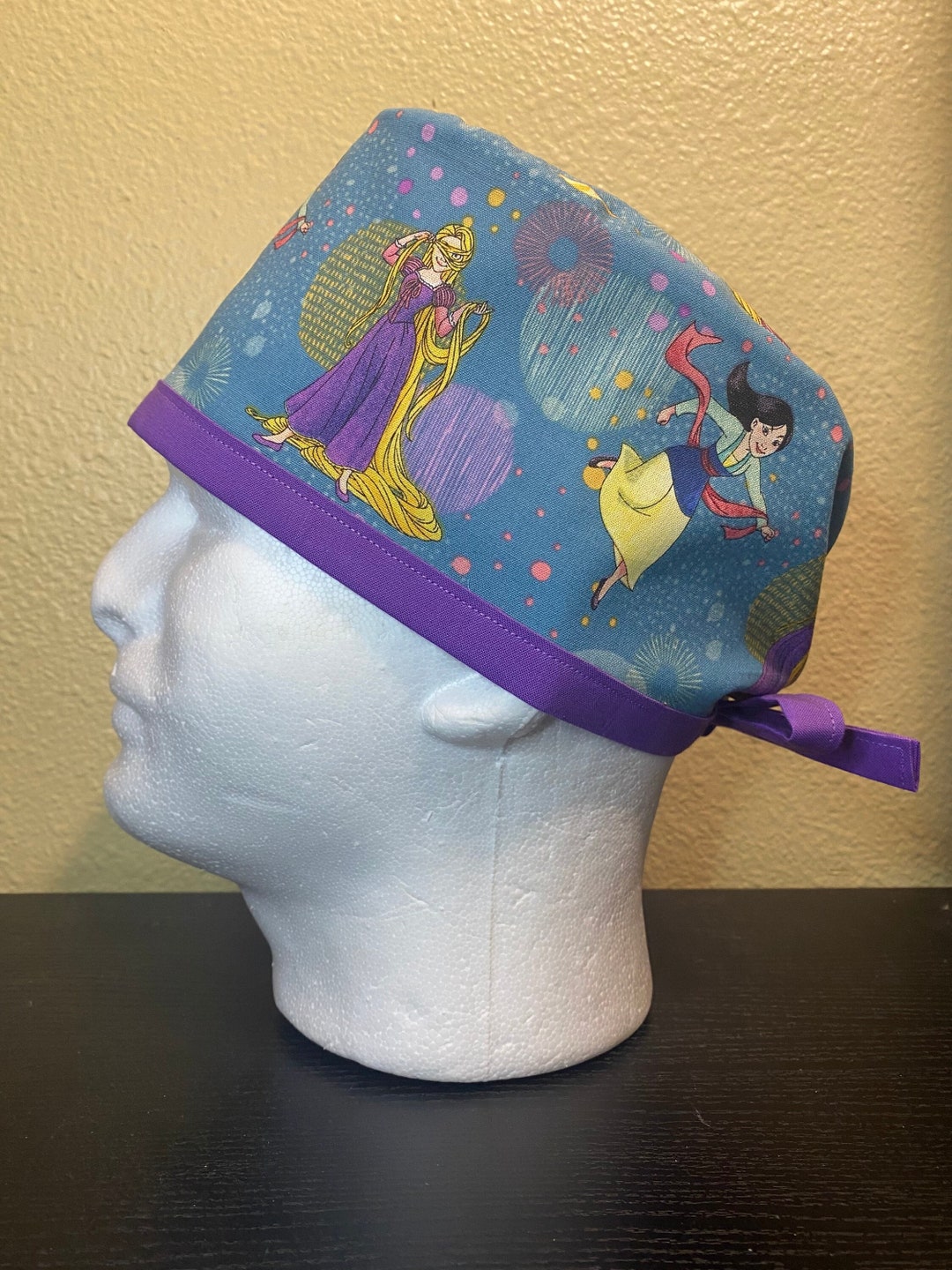 Disney Princess, Mulan, Rapunzel, Cartoon Scrub Cap, Scrub Caps for ...