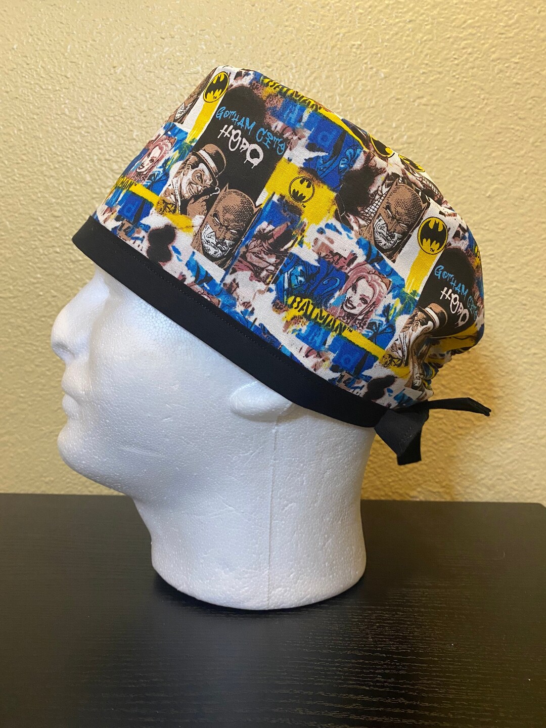 DC Comic Batman, Harley Quinn, Joker, Pixie Scrub Cap, Scrub Caps for ...