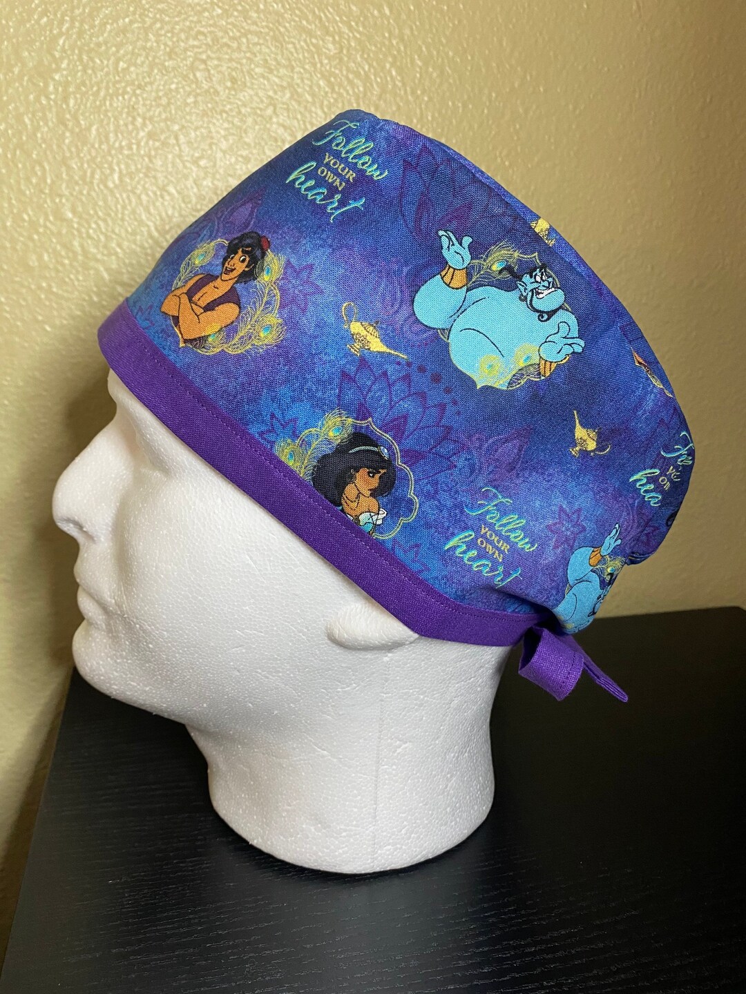 Disney Aladdin Jasmine Genie Scrub Cap - Etsy