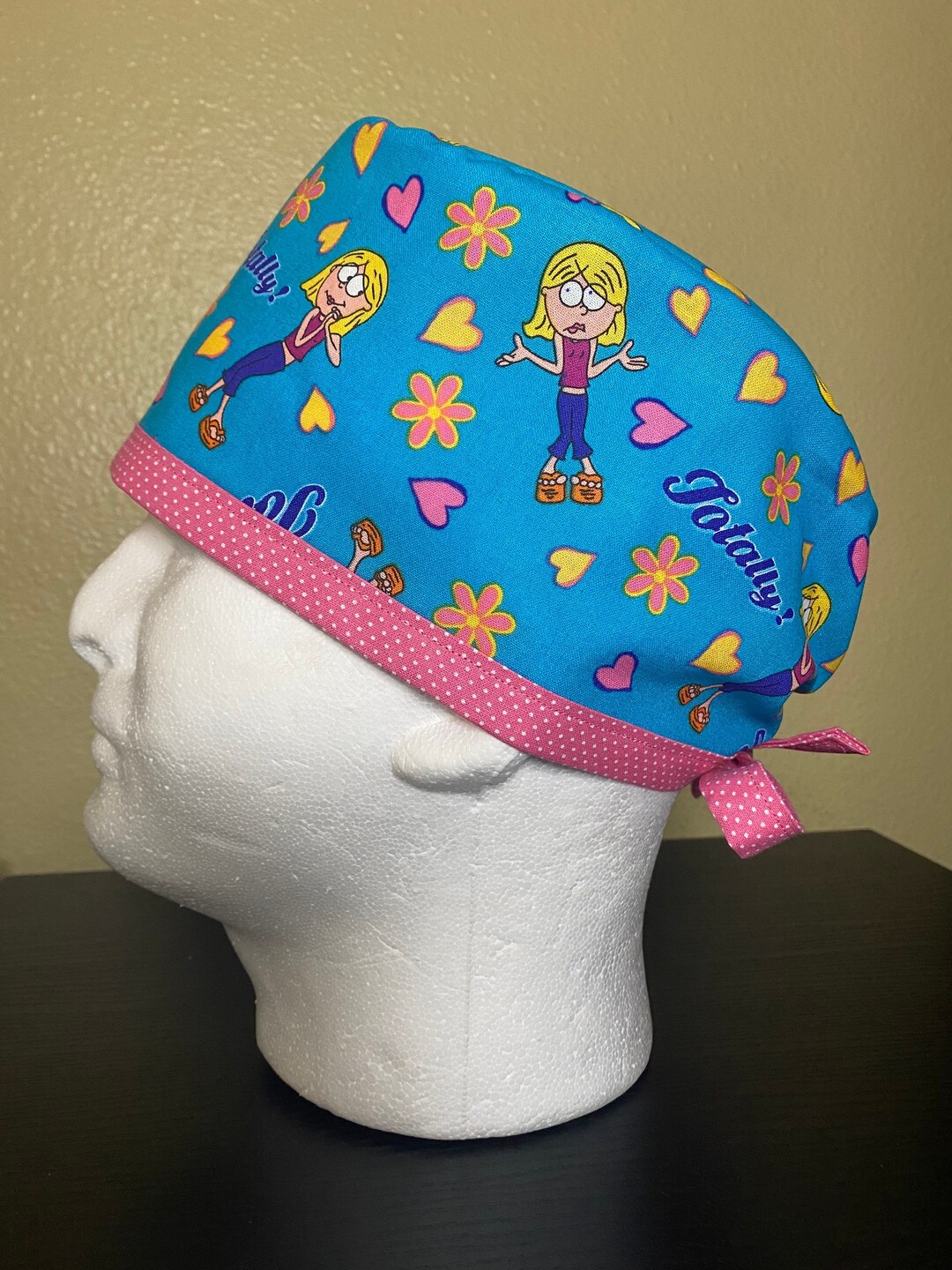 Disney Channel Lizzie Mcguire Cartoon Pixie Scrub Cap, Scrub Caps for ...