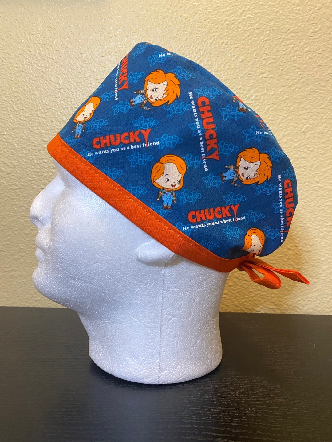 Chucky Horror Movie Pixie Scrub Cap Halloween Scrub Cap - Etsy