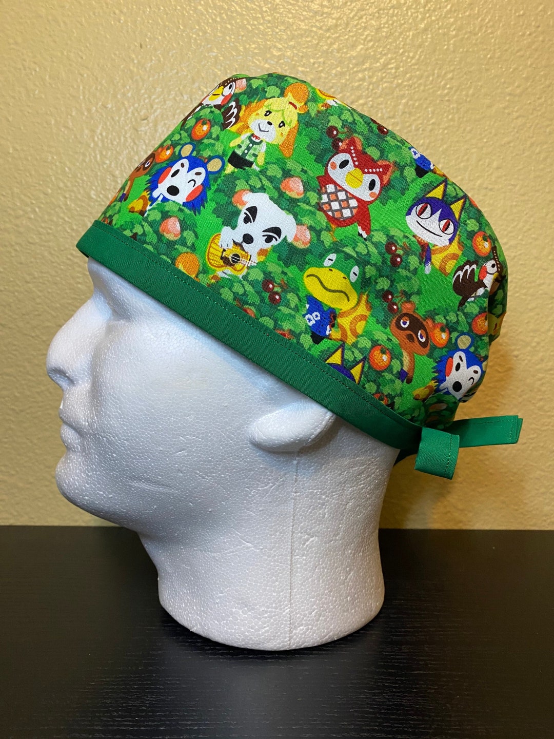 Nintendo Animal Crossing Video Game Pixie Scrub Cap, Scrub Caps for ...