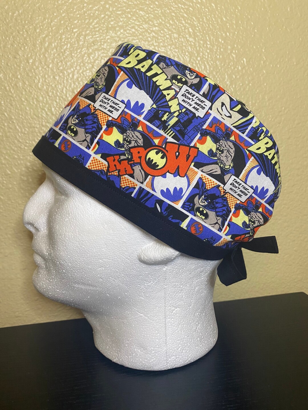 Batman DC Comic Book Cartoon Super Hero Pixie Scrub Cap, Scrub Caps for ...
