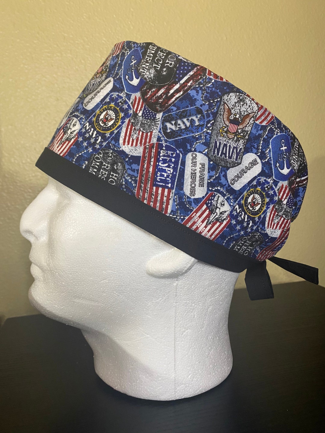 USA United States Navy Military Pixie Scrub Cap, Scrub Caps for Women ...