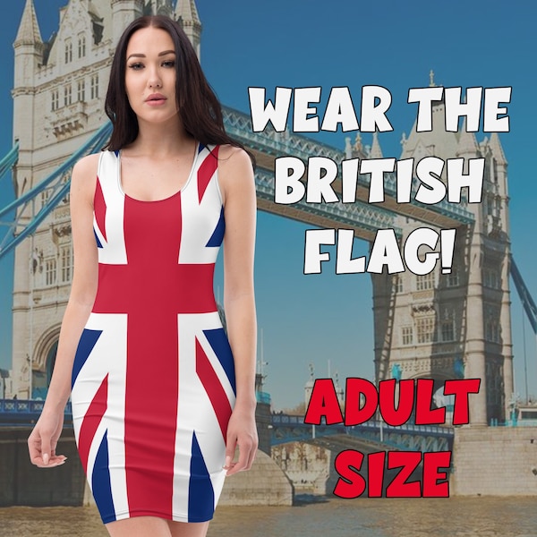 British Flag Dress - Etsy
