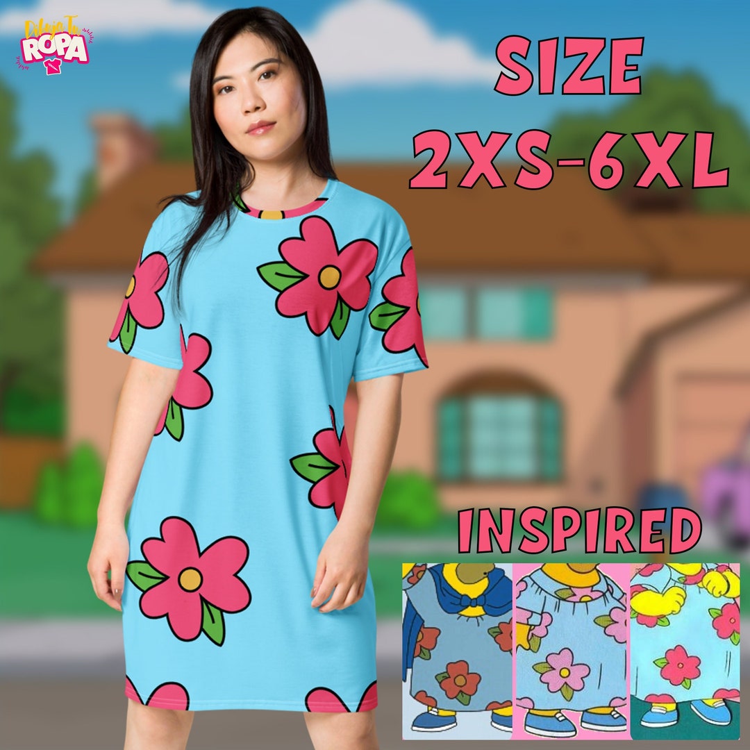 Homer Muumuu T-shirt Dress | King Size Homer Shirt | Fat Homer Dress ...