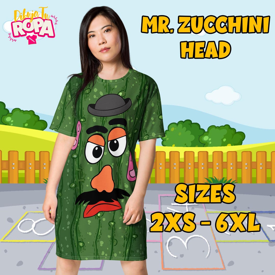 Mr. Potato Head Zucchini Dress | Funny Toy Story T-shirt Dress | Quirky ...