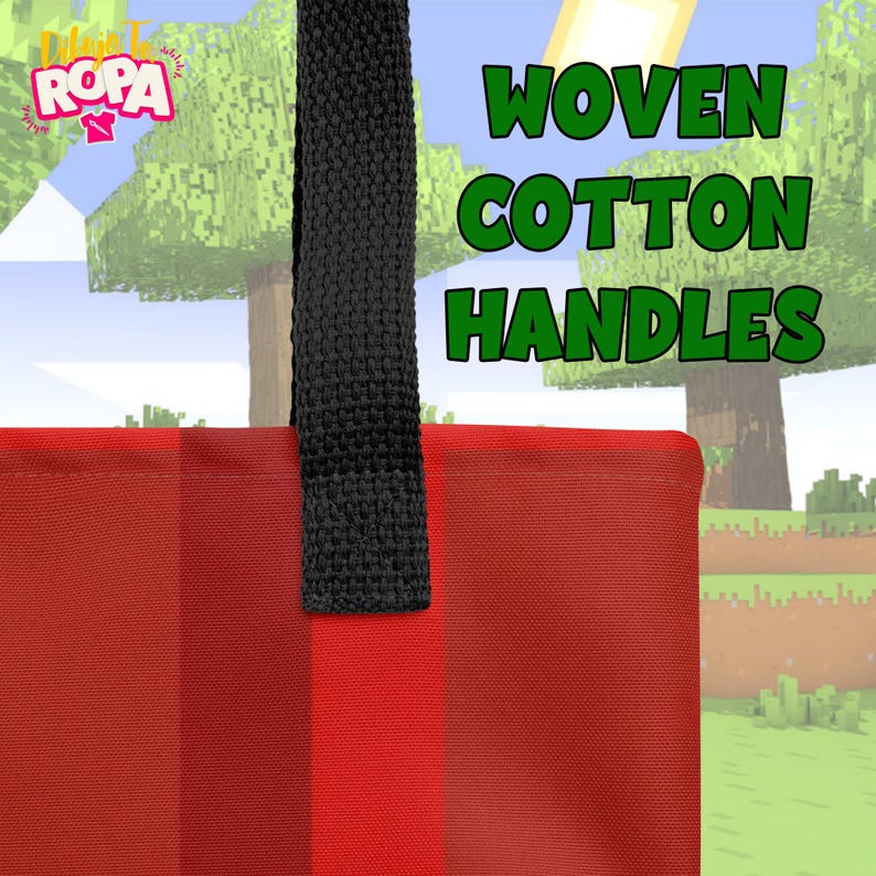 TNT Minecraft Tote Bag | Funny Pixel Gamer Purse | Geeky Everyday Bag ...