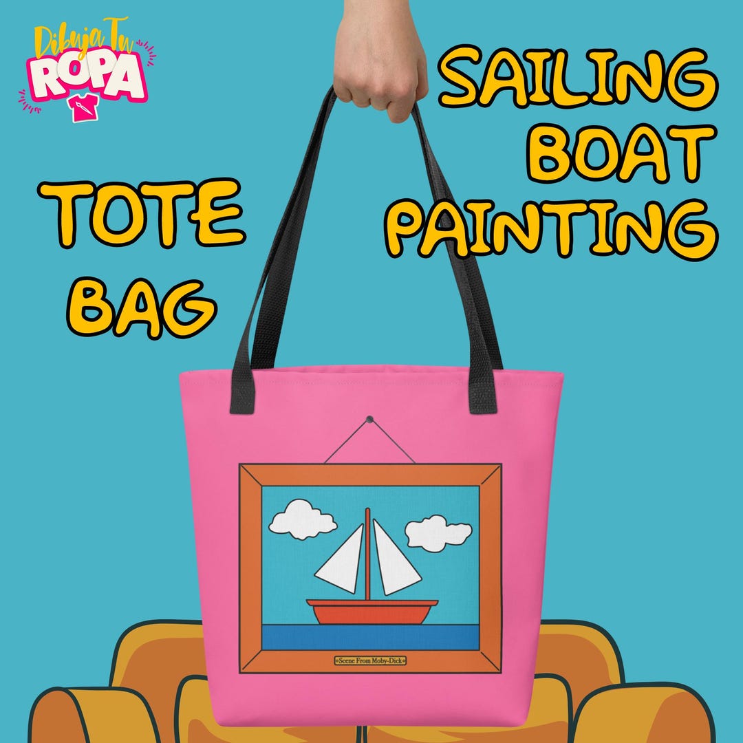 The Simpsons Sailing Boat Tote Bag | Eco-friendly Tote Bag | Painting ...