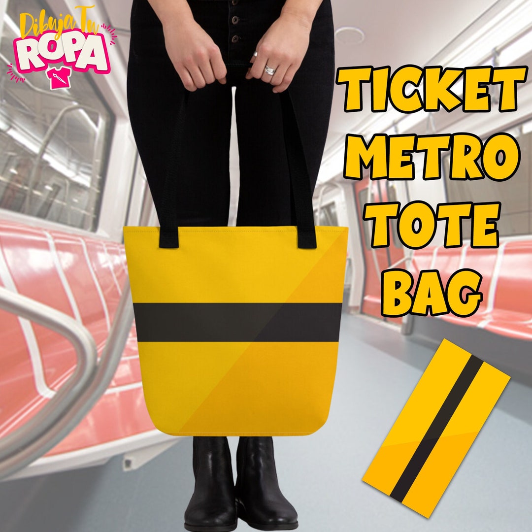 Tote Bag Inspired by the Ticket of C.A. Metro De Caracas / Caracas ...