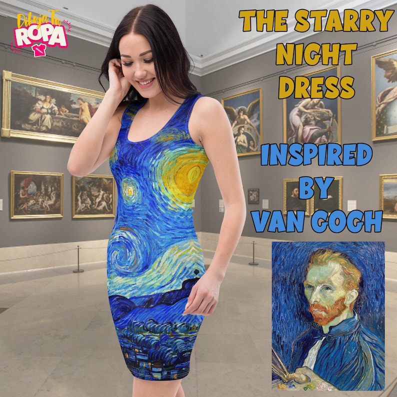 Dress Inspired by Vincent Van Gogh’s Starry Night / Vincent Van Gogh ...