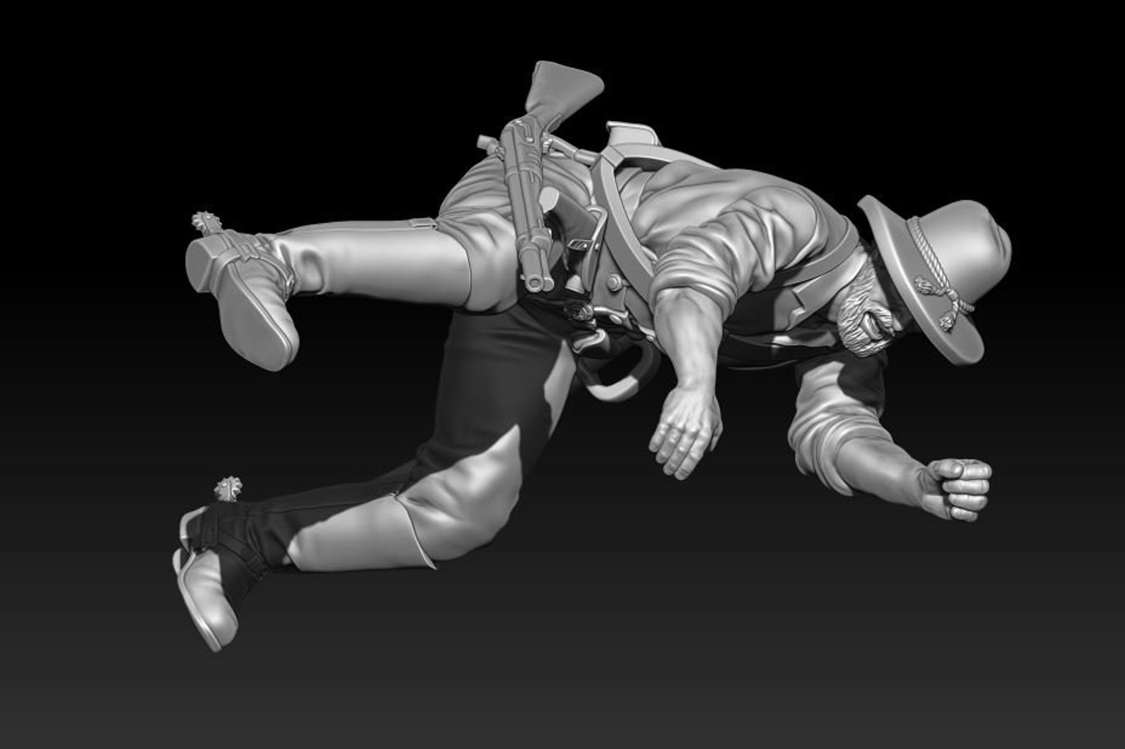 Confederate Cavalry Falling off Horse, Gun on Rider | Toy Soldier for ...