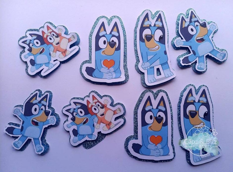 Bluey Themed Cake Topper Personalised Custom Cake Topper - Etsy