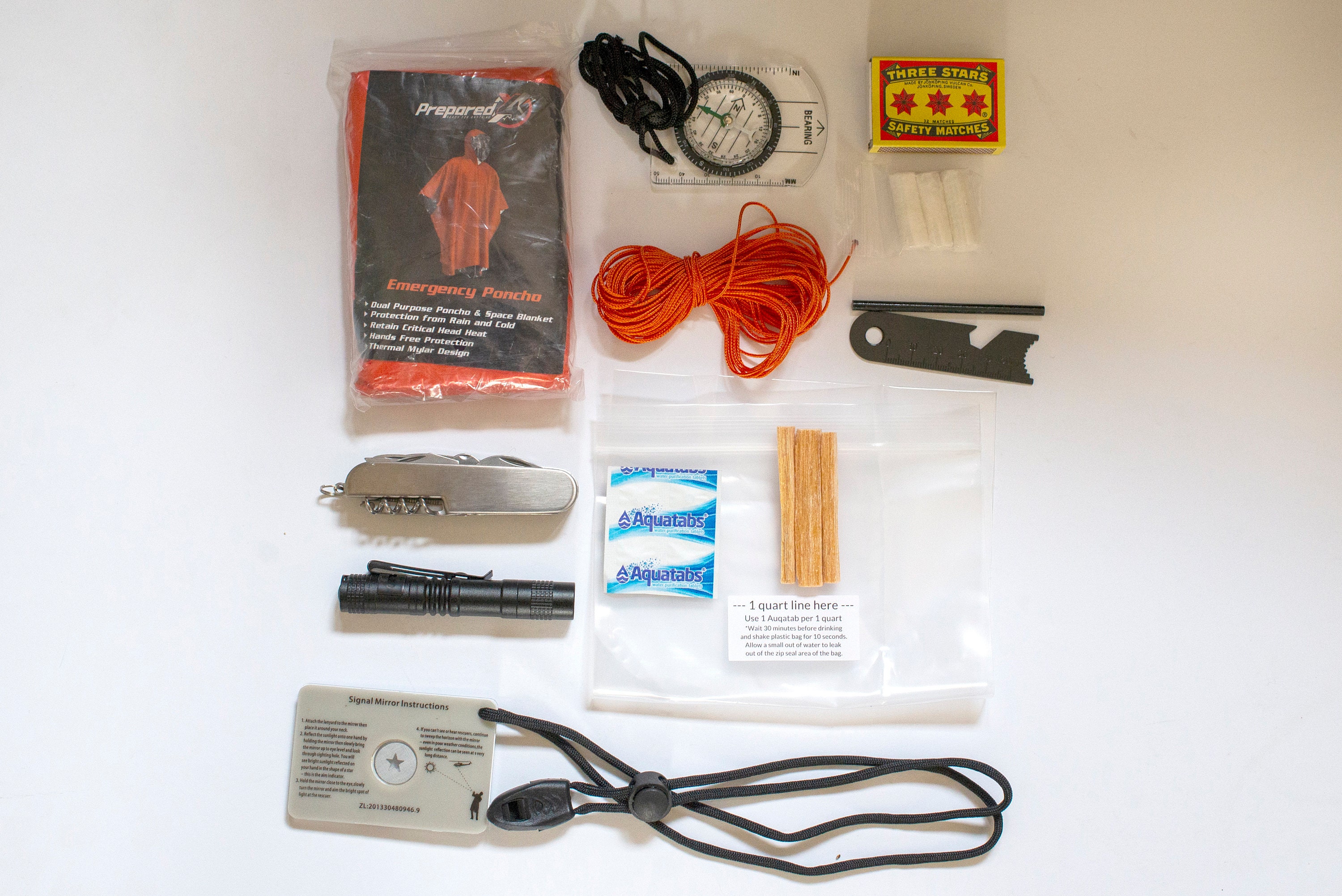 North Eastern Mtns Survival Kit Dayhiker Survival Kit, Atv/hunter ...