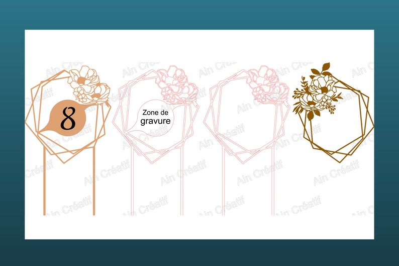 Cake Topper Trend, Cakes, SVG, Dxf, Png, Eps - LASER CUTTING File- Cnc ...