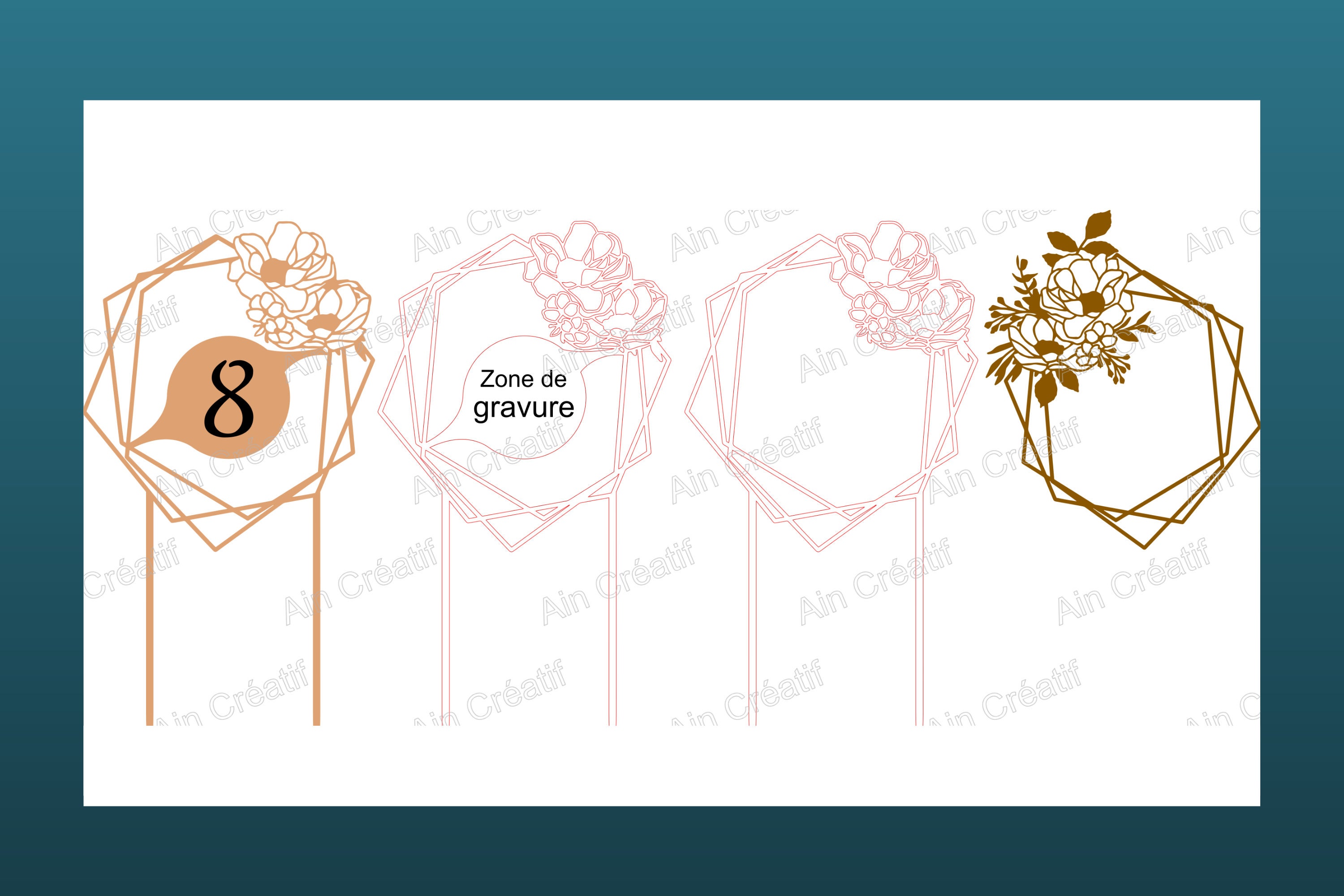 Cake Topper Trend, Cakes, SVG, Dxf, Png, Eps LASER CUTTING File Cnc ...