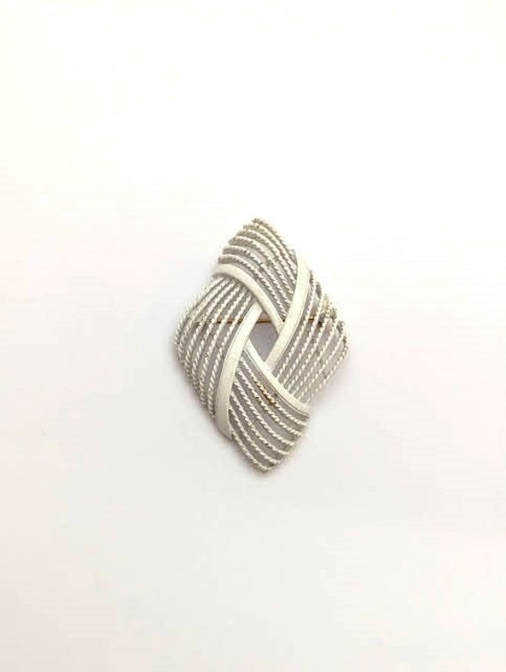 MCM Monet White Diamond Pin, Vintage Jewelry - Gem