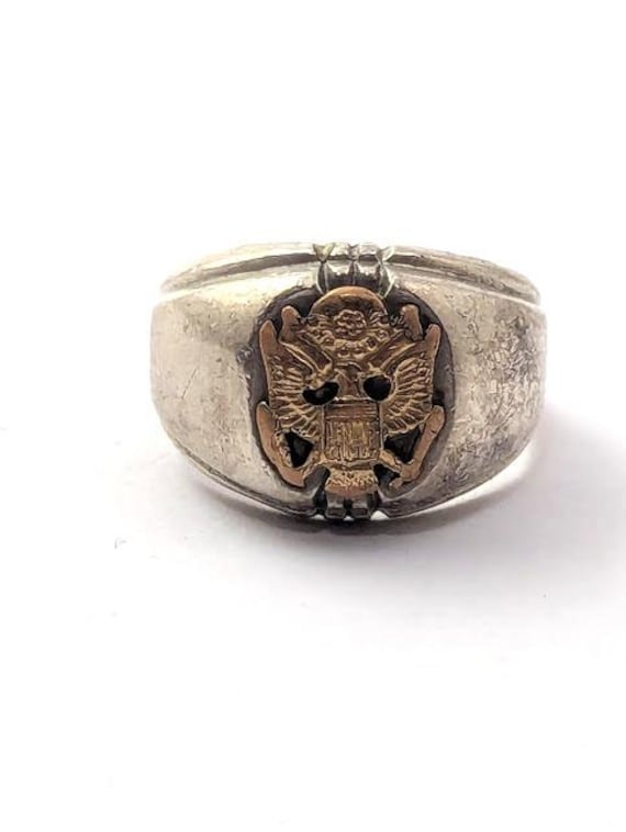 Vintage United States Military Ring in Sterling Silver - Etsy Vintage United States Military Ring in Sterling Silver - Etsy