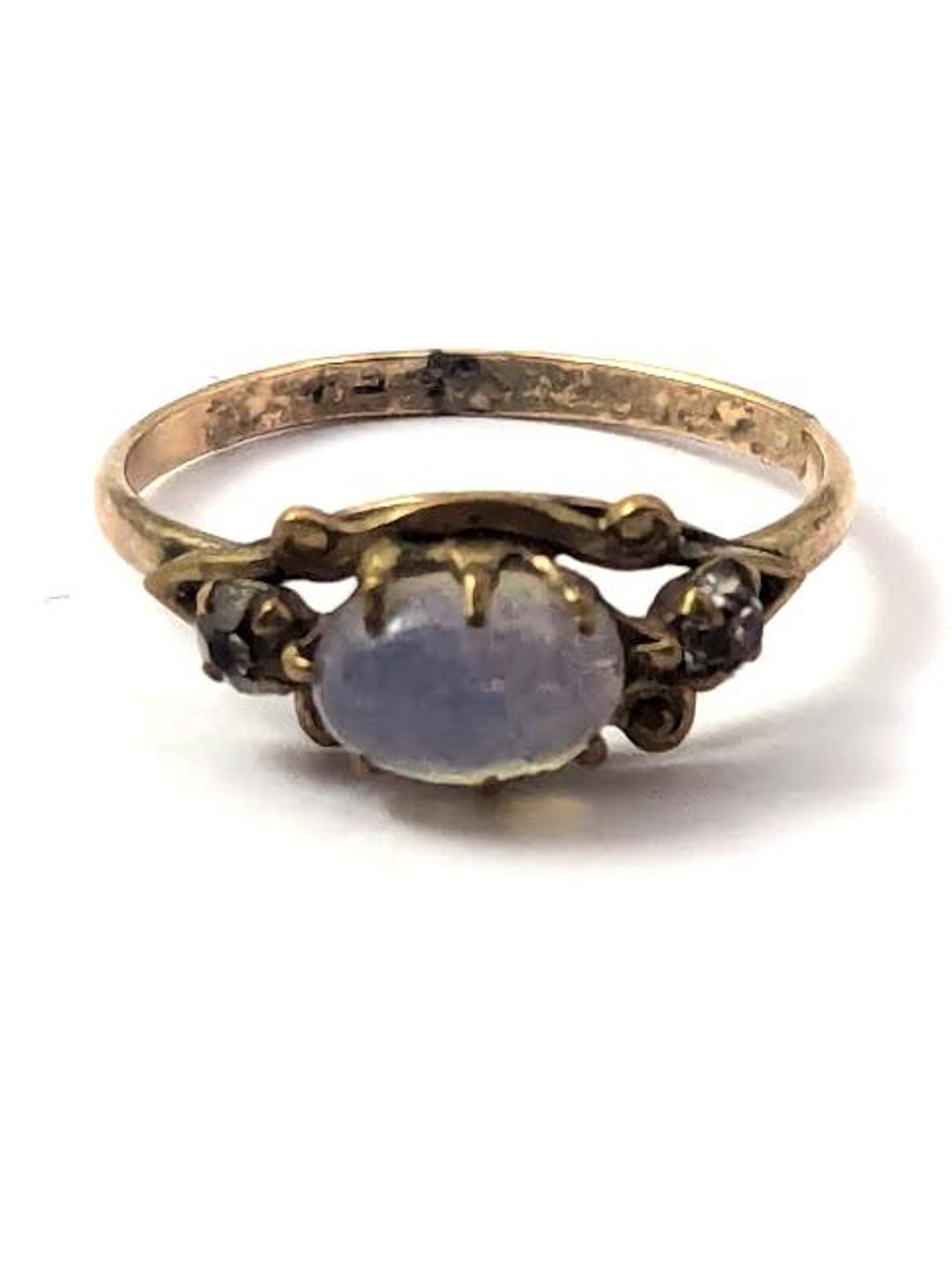 Vintage Opaline Glass Ring in Gold Filled Setting, Vintage Jewelry - Etsy