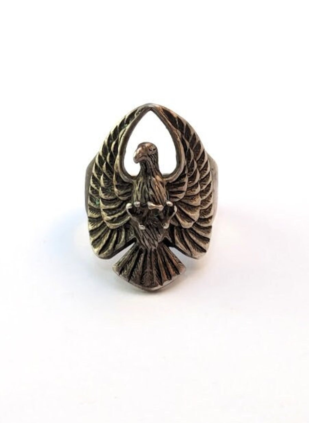 Large Vintage Eagle Ring - Etsy