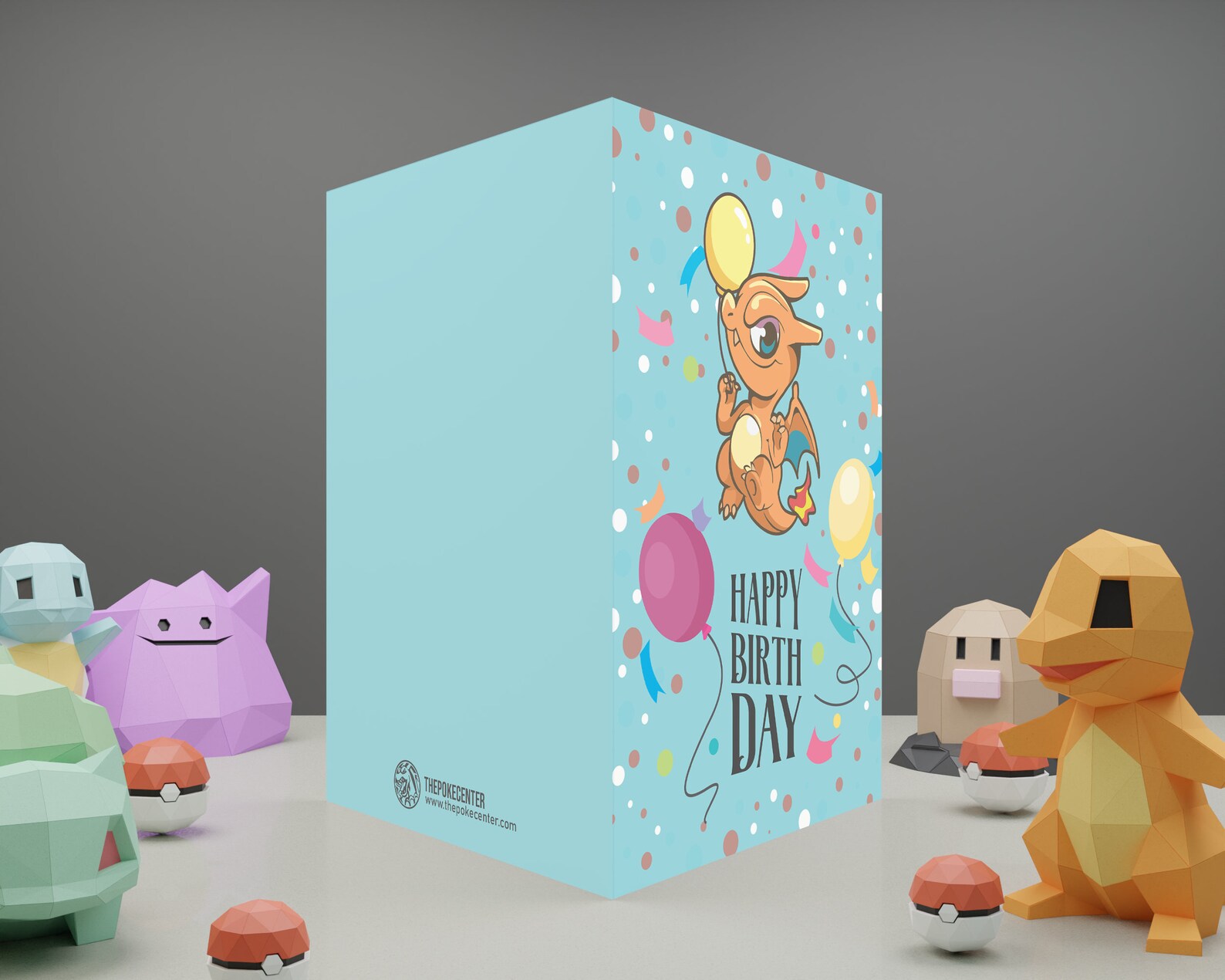 Party Charizard Birthday Card Pokemon Birthday Card | Etsy Hong Kong