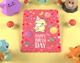 Psyduck Card - Etsy UK