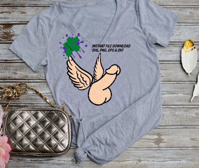 Flying Penis Svg Png Eps Dxf Etsy