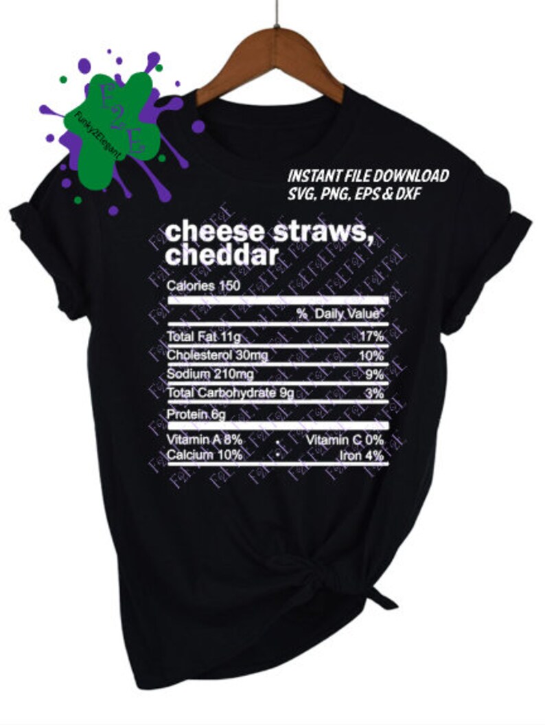 Cheese Straws Nutrition Facts (SVG, PNG, EPS, Dxf) - Etsy